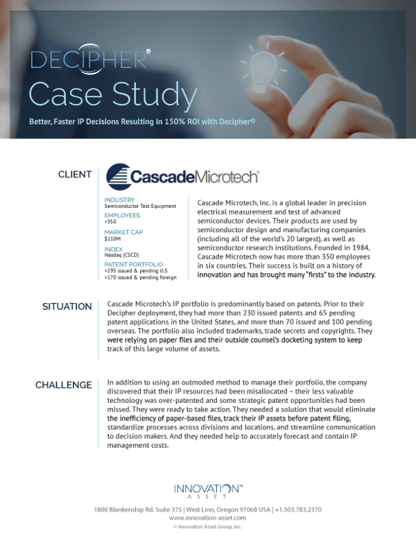 Download the Cascade Microtech Case Study | Innovation Asset Group